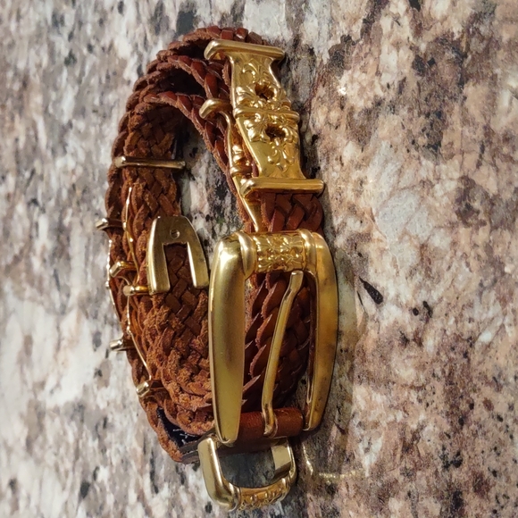 CALE | Accessories | Cale Womens Woven Leather Belt | Poshmark